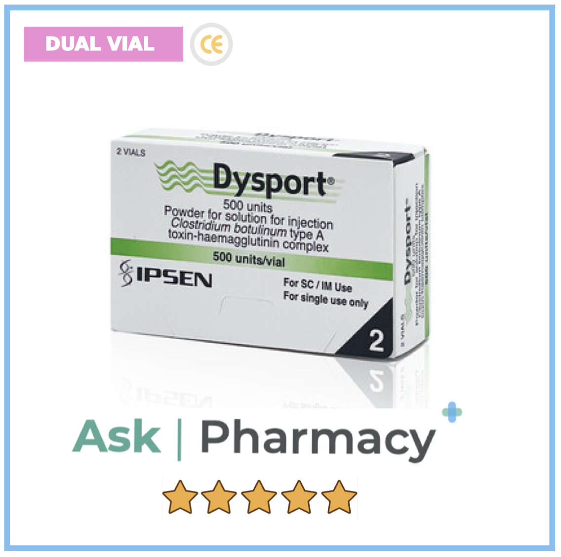 Dysport 500u Dual Vials – Ask Pharmacy