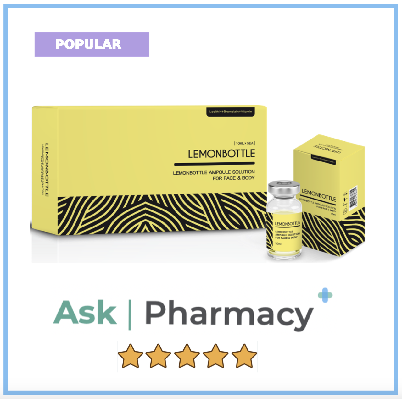 Lemon Bottle Vial (5 x 10ml) – Ask Pharmacy
