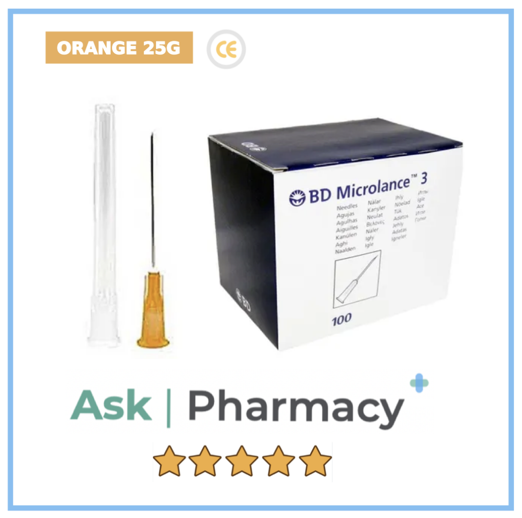 BD Microlance 3 Needles – 25g – 1″ – Orange – Ask Pharmacy